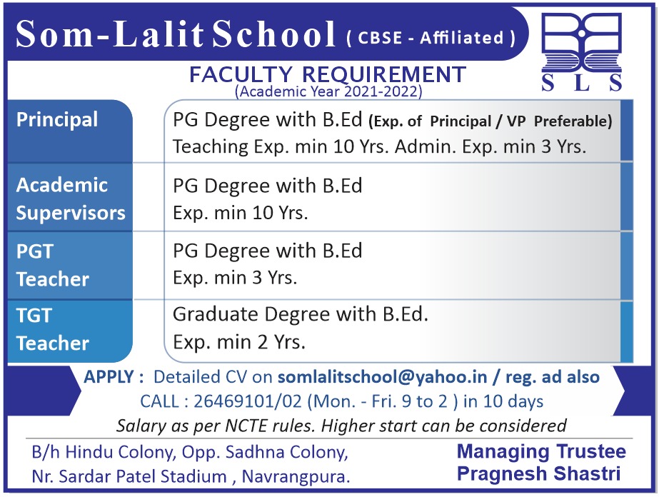 Som-Lalit Education Research Foundation Best MBA, BBA College in ...